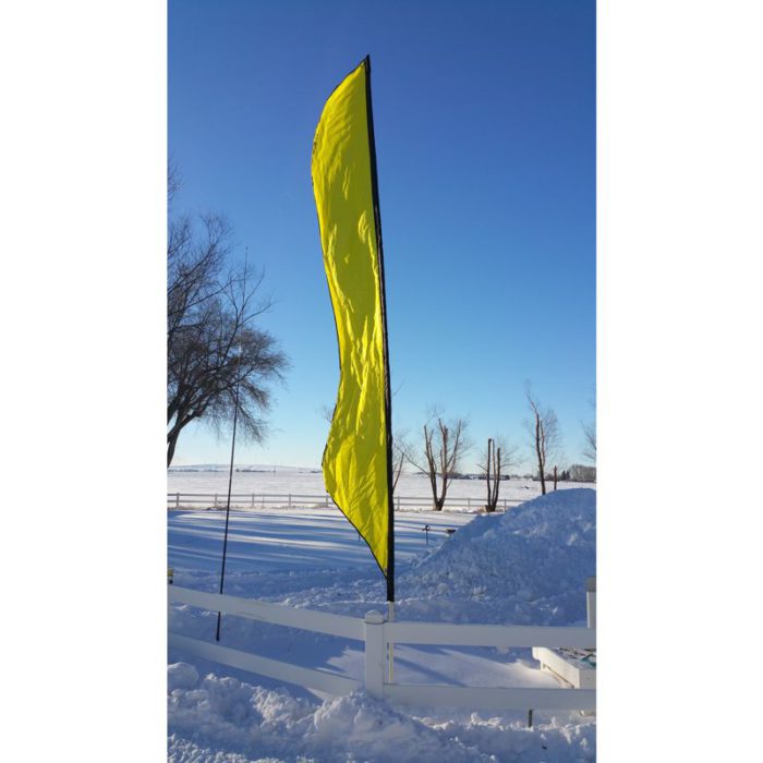 2’X15′ Solid FlagBlade With 8′ To 21′ Adjustable TELE-FLEX Pole w ...