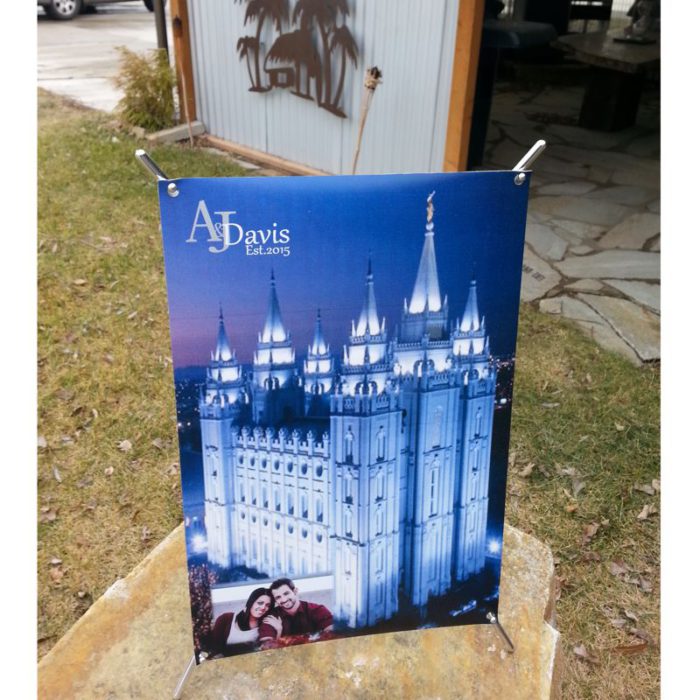 Mini Banner on Mini X stand - Designs in Motion