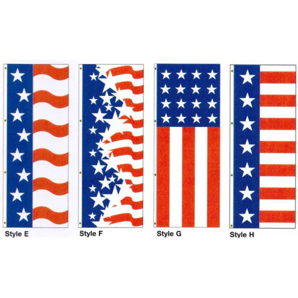 3x8 Patriotic Flagbanners - Designs in Motion
