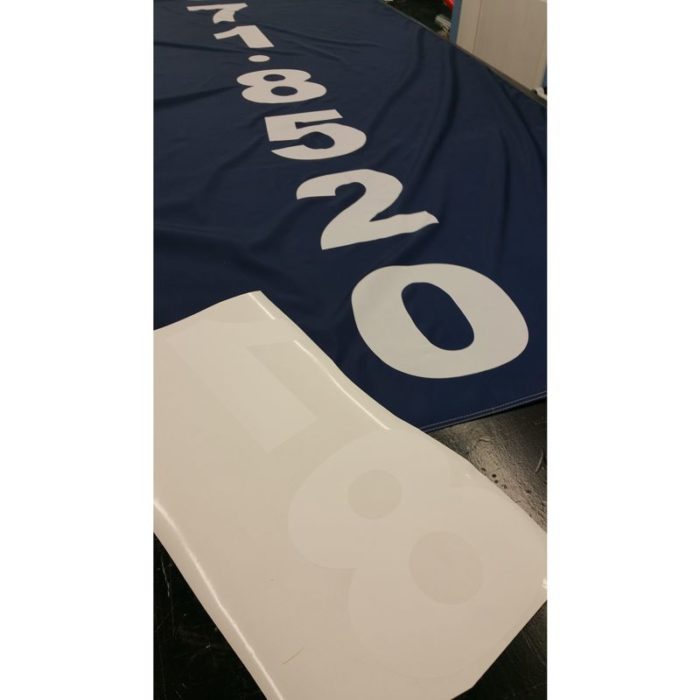 Solid Flagbanner with 1 Color Dac-Tac - Designs in Motion