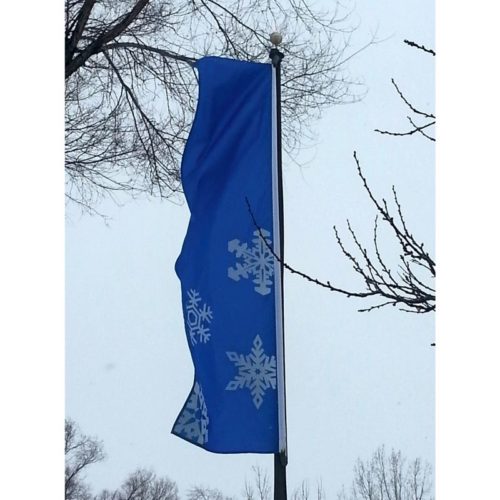Solid Flagbanner with 1 Color Dac-Tac - Designs in Motion